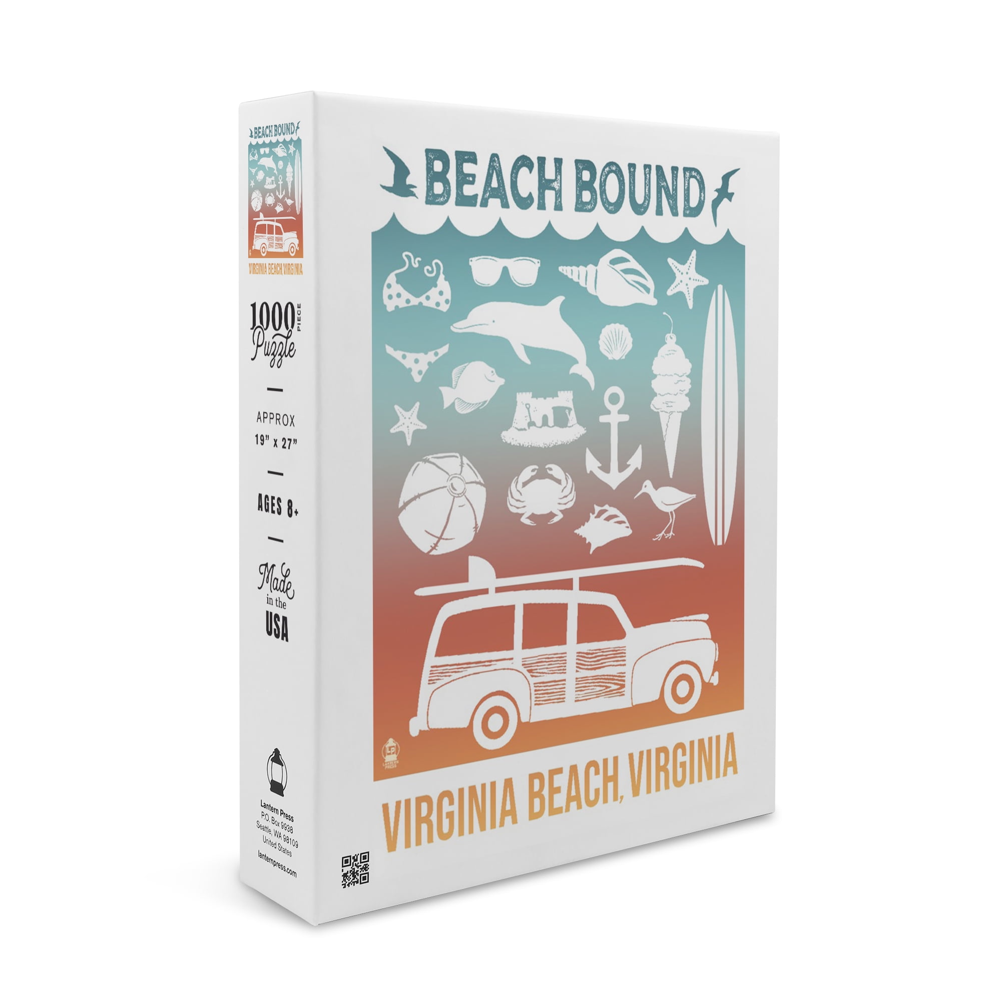 Virginia Beach, Virginia, Beach Icons, Beach Bound (1000 Piece Puzzle ...