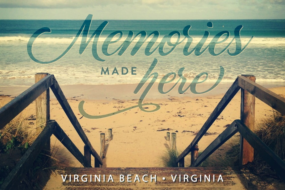 Virginia Beach, Virginia, Memories Made Here, Sandy Stairs and Beach ...
