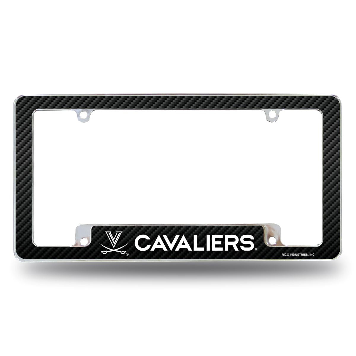 Virginia Cavalier's Chrome Metal License Plate Frame - Carbon Fiber ...