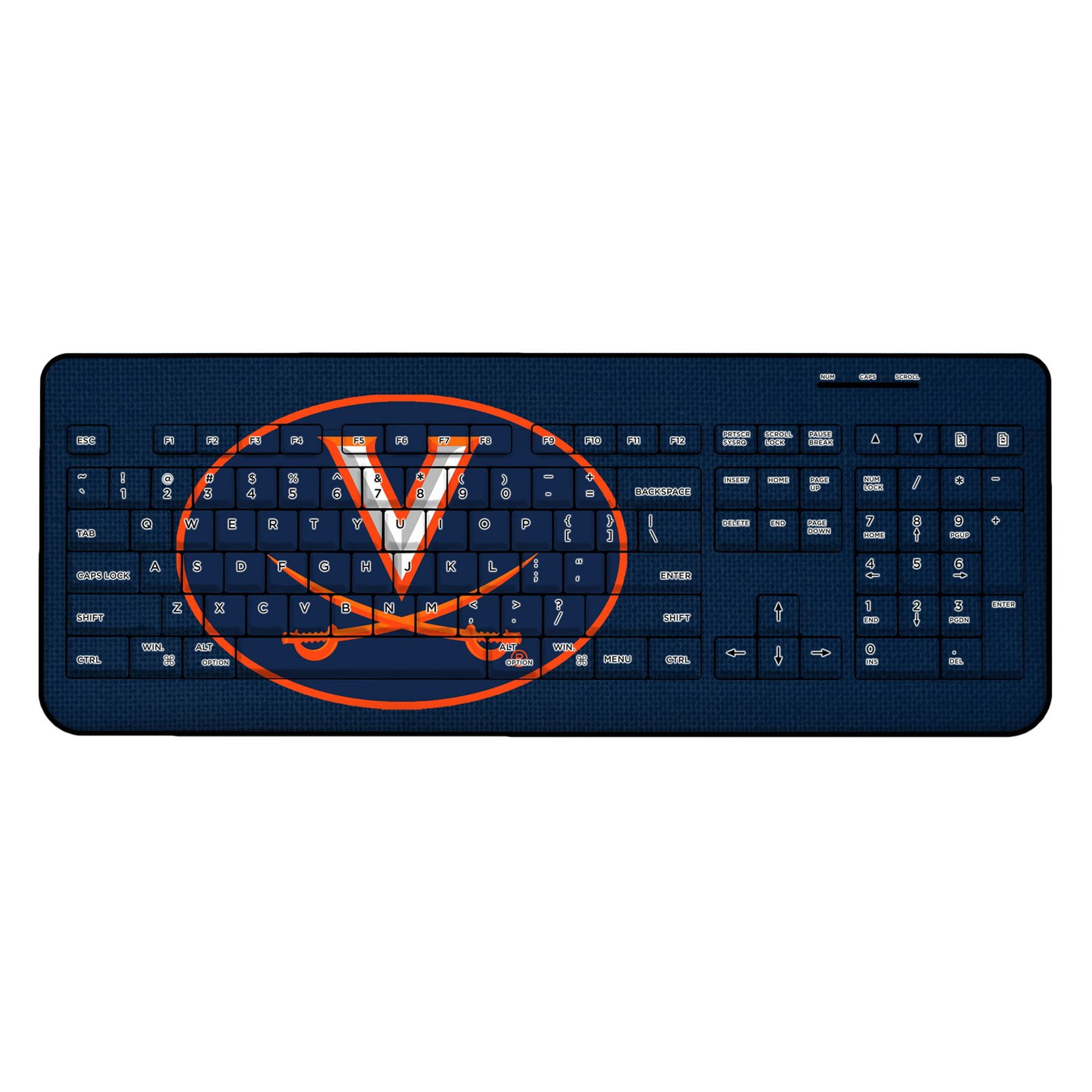 Virginia Cavaliers Solid Design Wireless Keyboard - Walmart.com