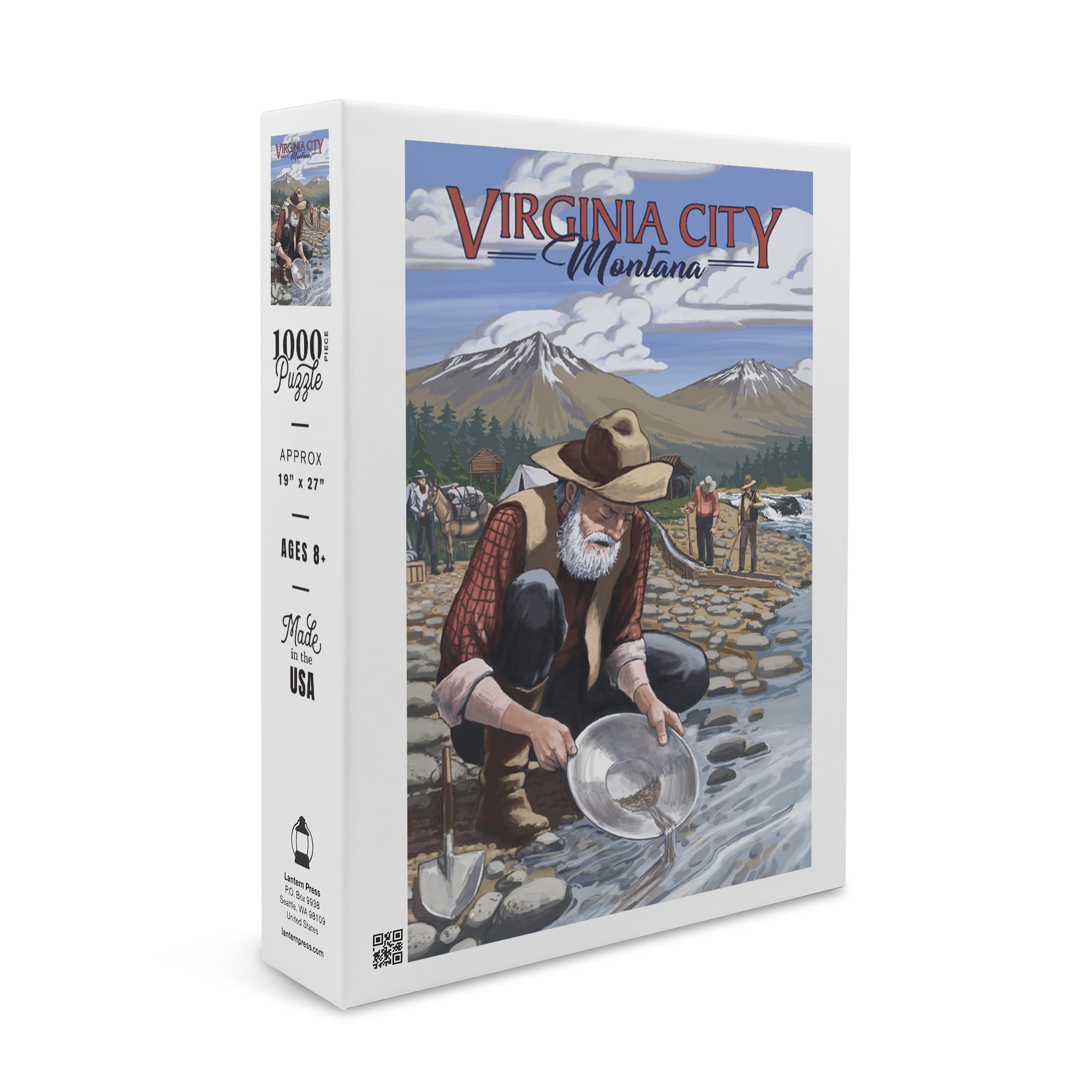 Virginia City, Montana, Gold Panner (1000 Piece Puzzle, Size 19x27 ...