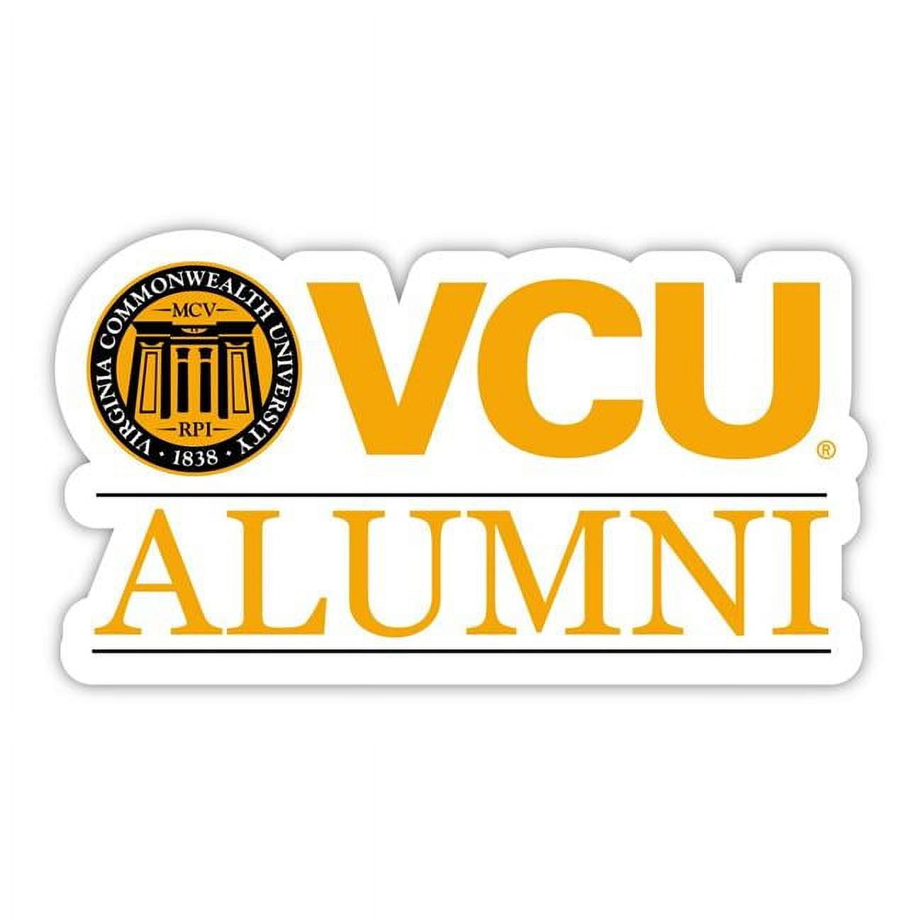 Virginia Commonwealth 4 in. Laser Cut Alumni Vinyl Decal Sticker - Pack ...