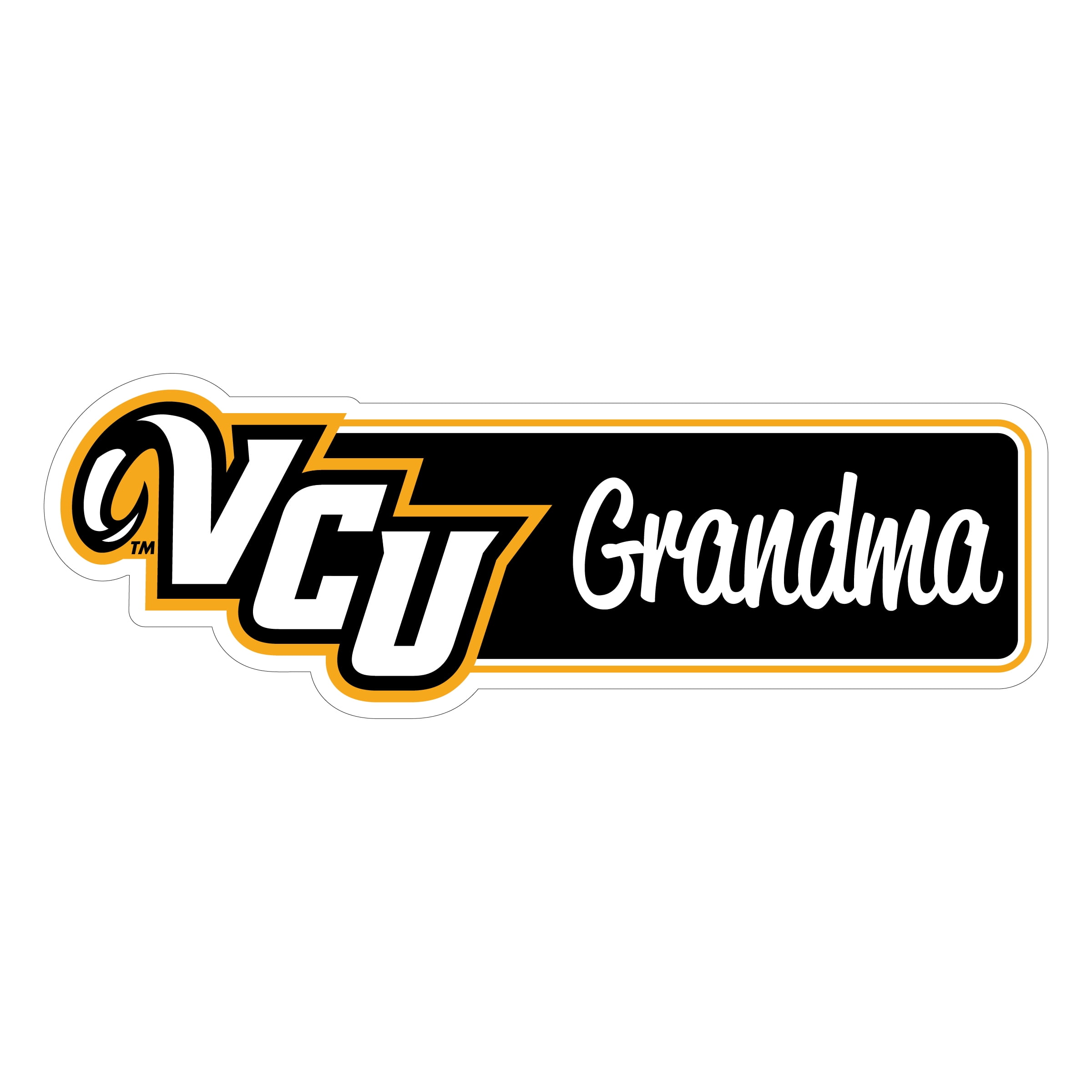 Virginia Commonwealth Proud Grandma Die Cut Decal Officially Licensed ...