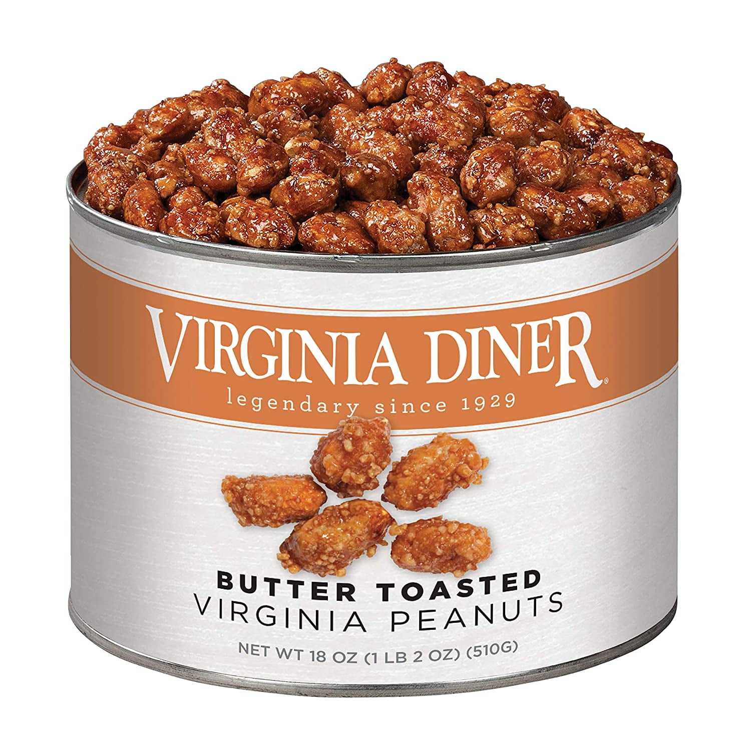 Virginia Diner Gourmet Butter Toasted Extra Large Virginia Peanuts, 18 ...