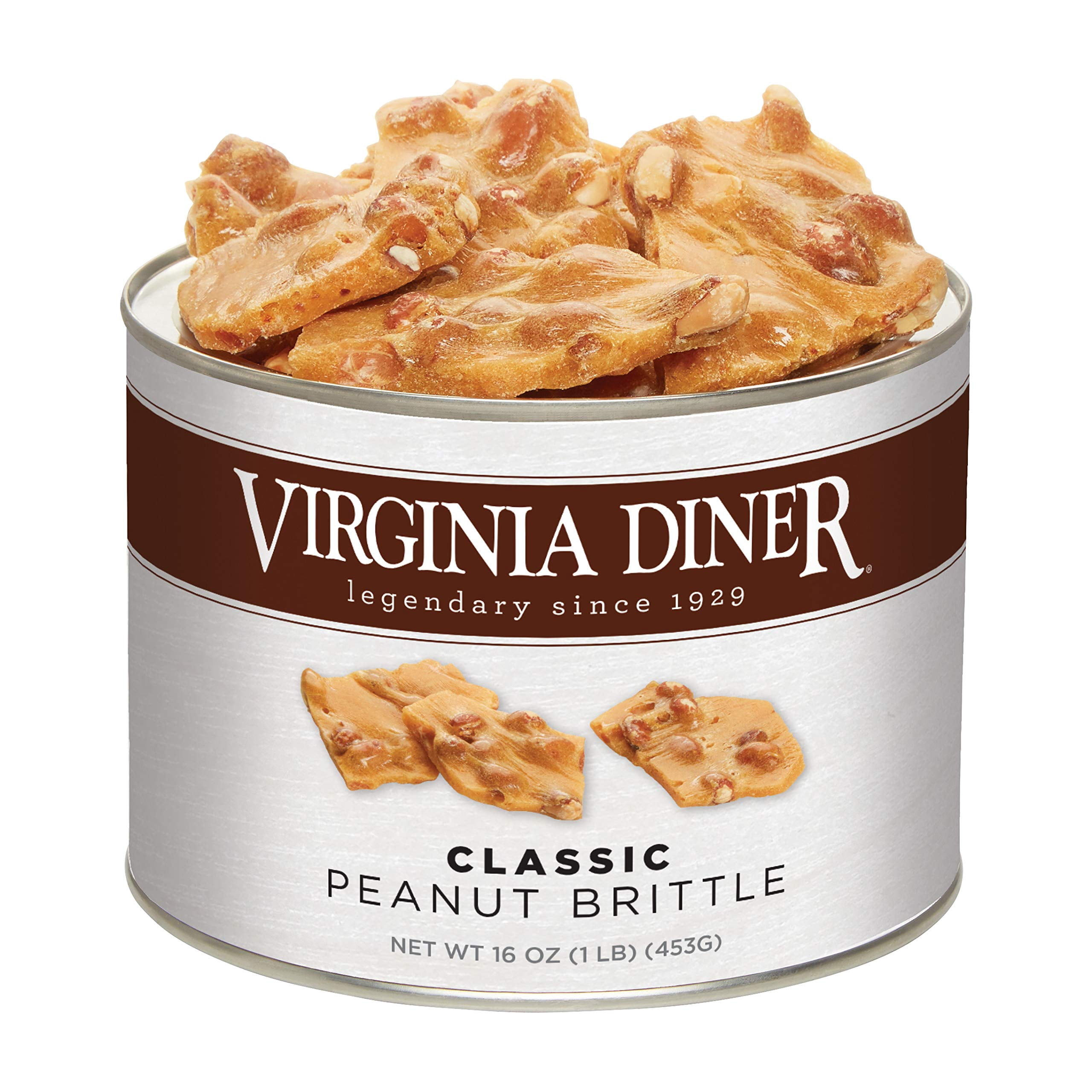 Virginia Diner Gourmet Natural OKA4 Classic Peanut Brittle - XL Buttery ...