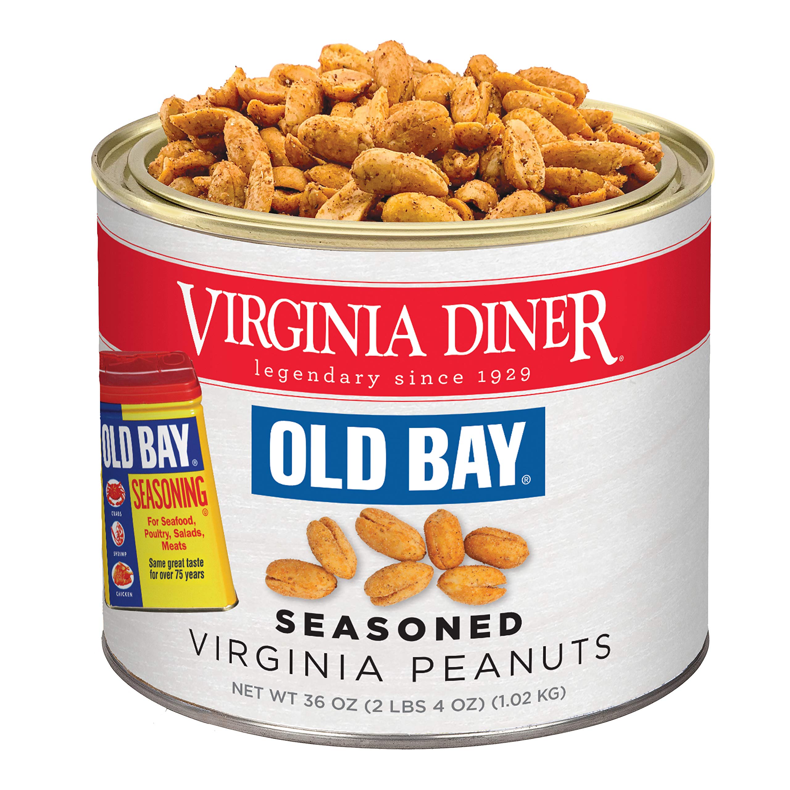 Virginia Diner - Gourmet TGF4 Old Bay Seasoned Virginia Peanuts, 36 ...