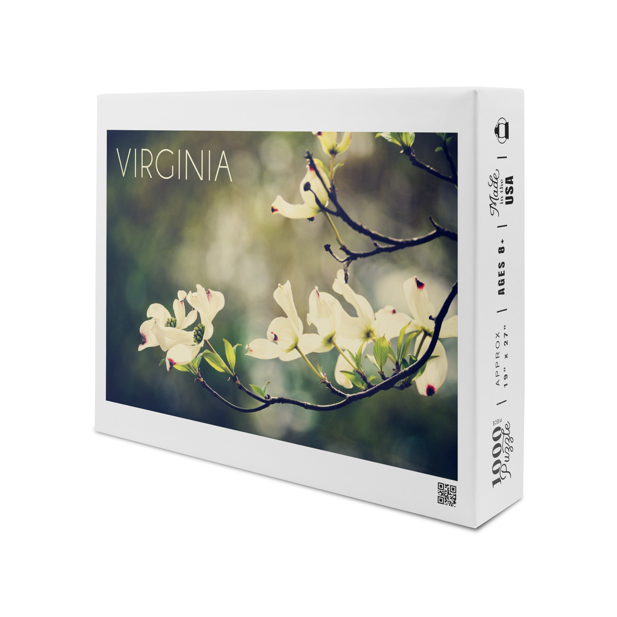 Virginia, Dogwoods in Bloom (1000 Piece Puzzle, Size 19x27, Challenging ...