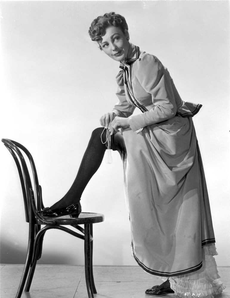 Virginia Grey Fitting in Her Stockings and Leg on Chair Photo Print (8 ...