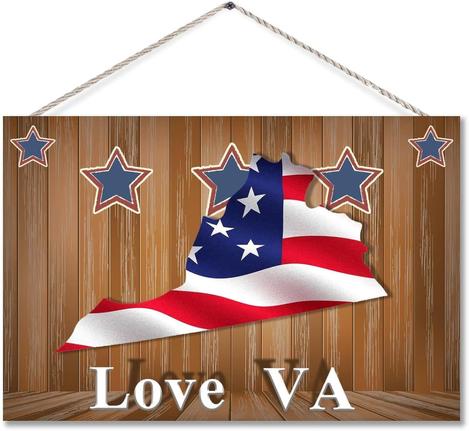 Virginia Home Sign, I love VA Wood sign, Virginia Decor, Virginia Love ...