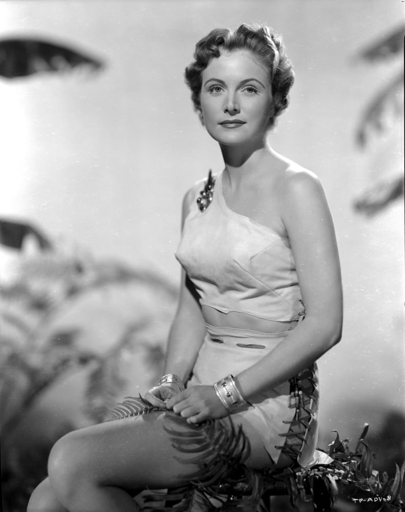 Virginia Huston Seated in a Midriff Top and Short Skirt Photo Print (8 ...