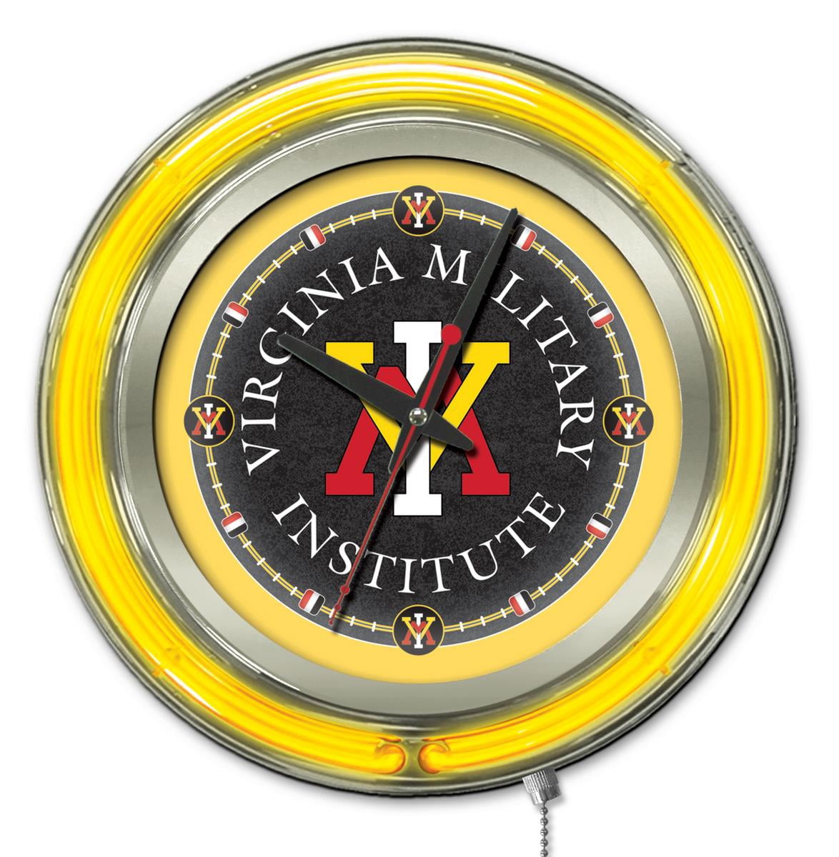 Virginia Military Institute 15" Double Neon Wall Clock - Walmart.com