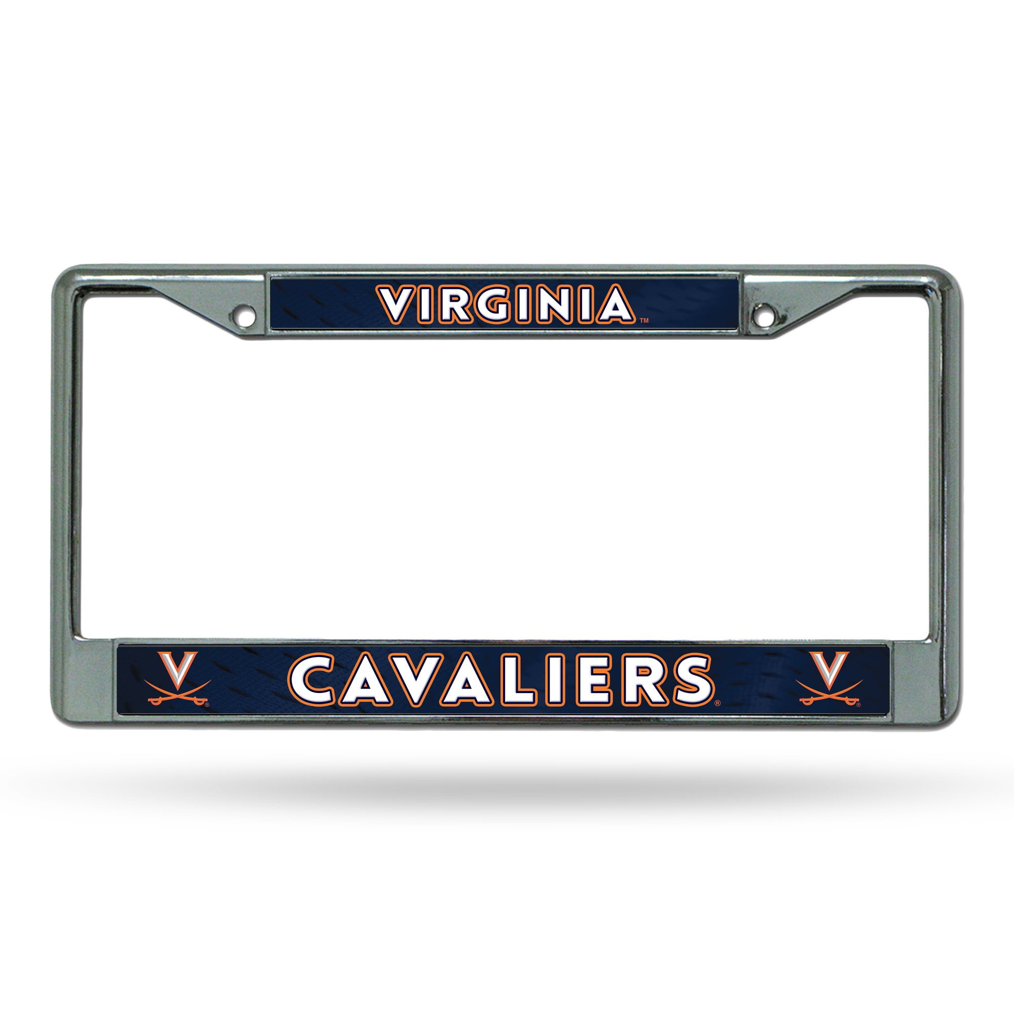 Virginia NCAA Cavaliers Chrome Metal License Plate Frame - Walmart.com