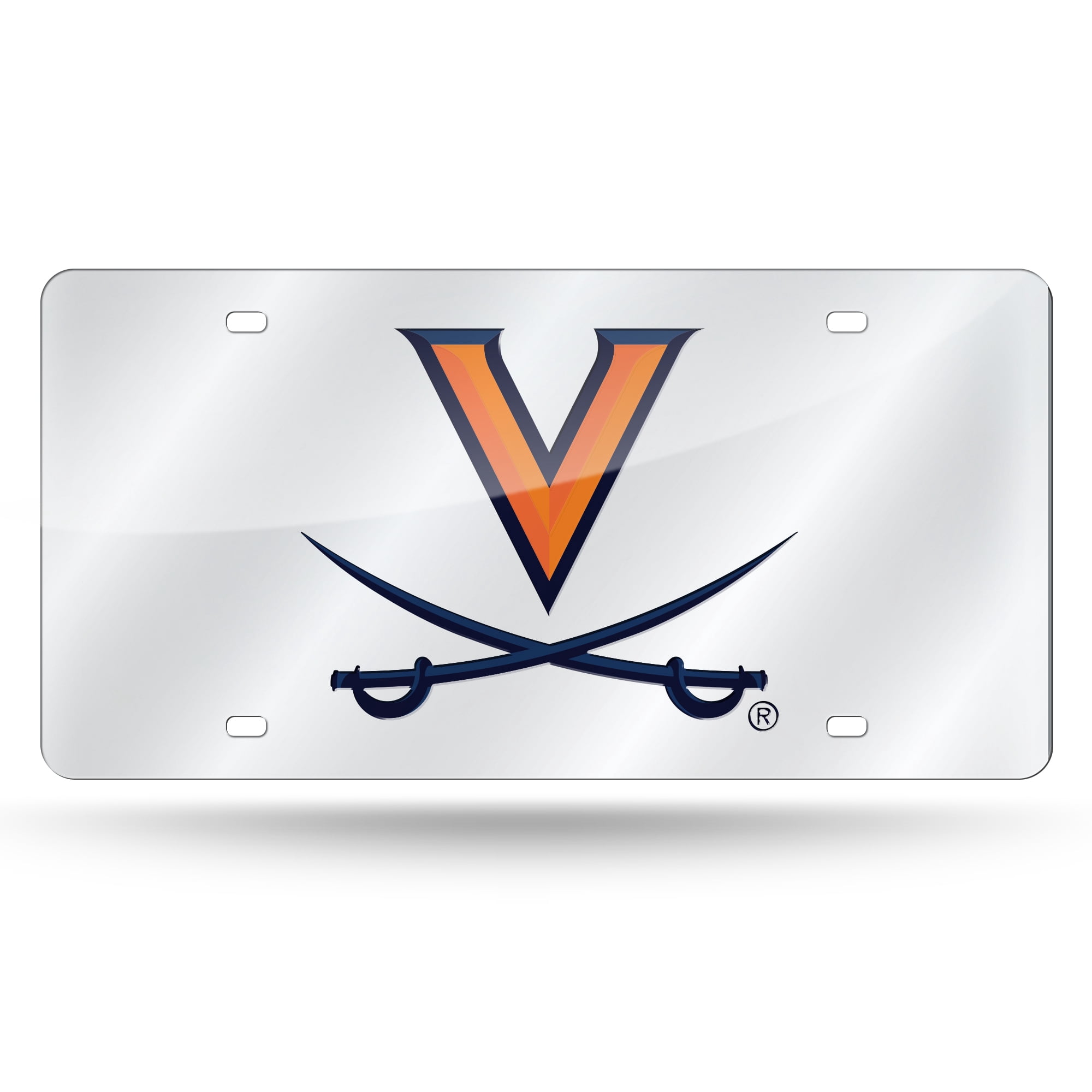 Virginia NCAA University Mirrored Laser Cut License Plate Laser Tag ...