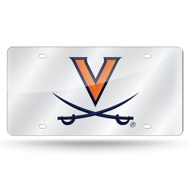 Virginia NCAA University Mirrored Laser Cut License Plate Laser Tag ...