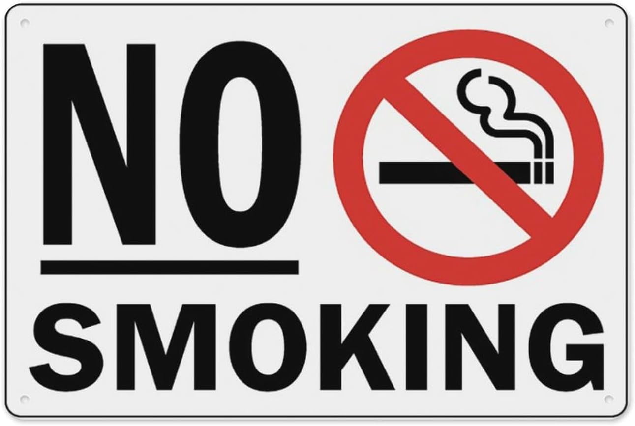Virginia No Smoking Sign 8"x12" - Aluminum Tin Warning for Home Outdoor ...