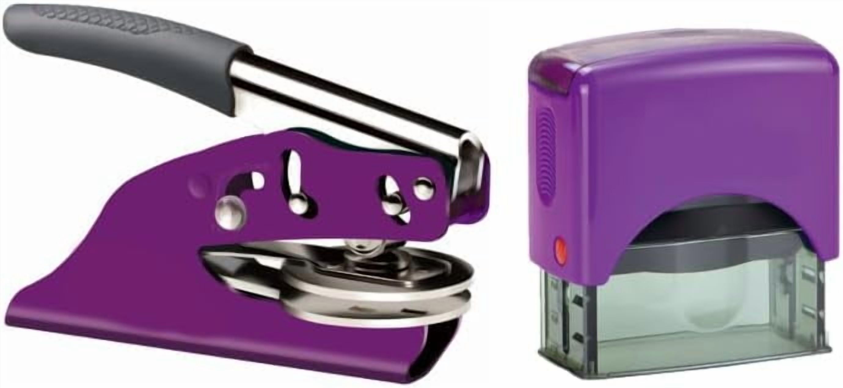 Virginia Notary Seal Embosser and Stamp Bundle | Premium Purple ...