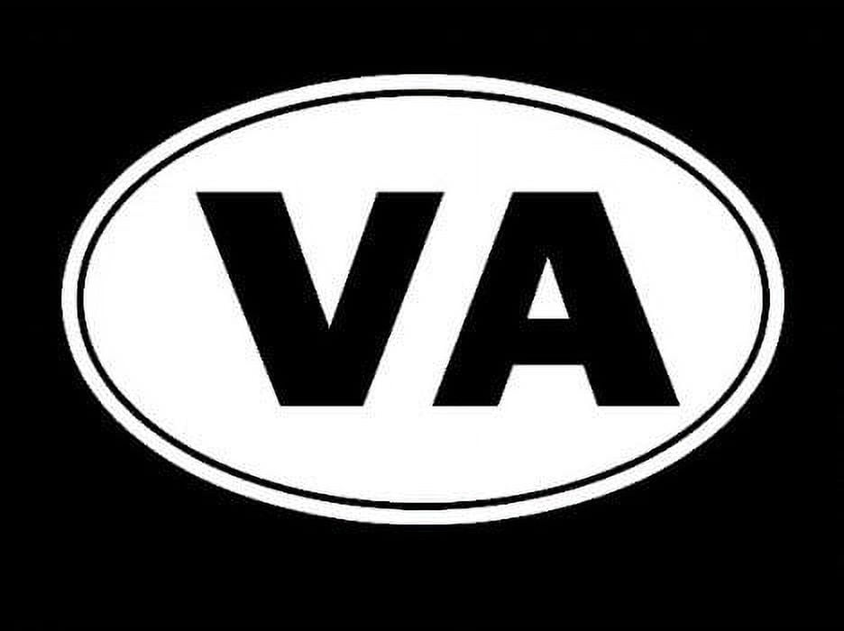 Virginia OLD Dominion State Tourism Logo Decal Sticker - White Vinyl ...