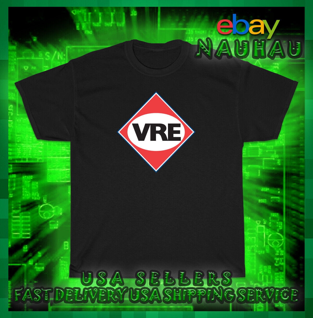 Virginia Railway Express Logo Men's T-Shirt Brand New From American ...