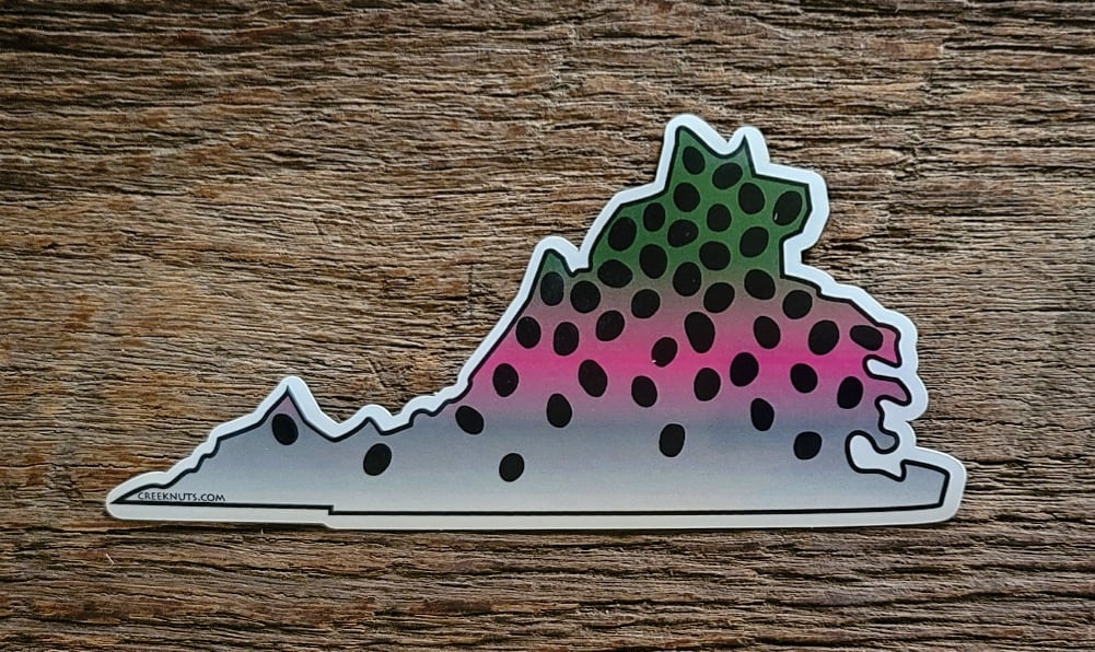 Virginia Rainbow Trout Skin Sticker Decal - Walmart.com