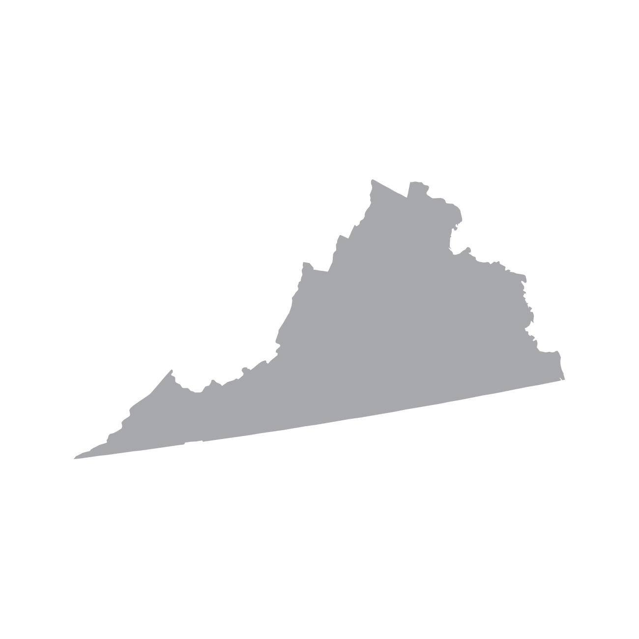 Virginia Shaped Sticker Decal Die Cut - Self Adhesive Vinyl ...