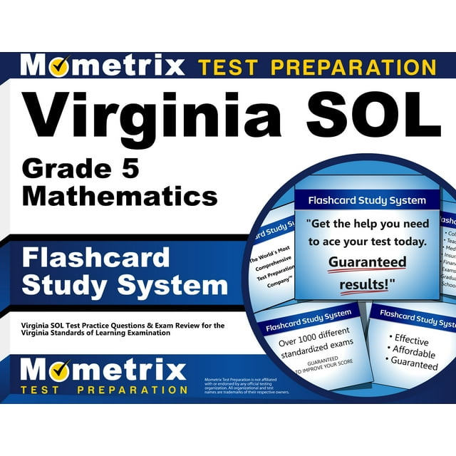 Virginia Sol Grade 5 Mathematics Flashcard Study System : Virginia Sol ...