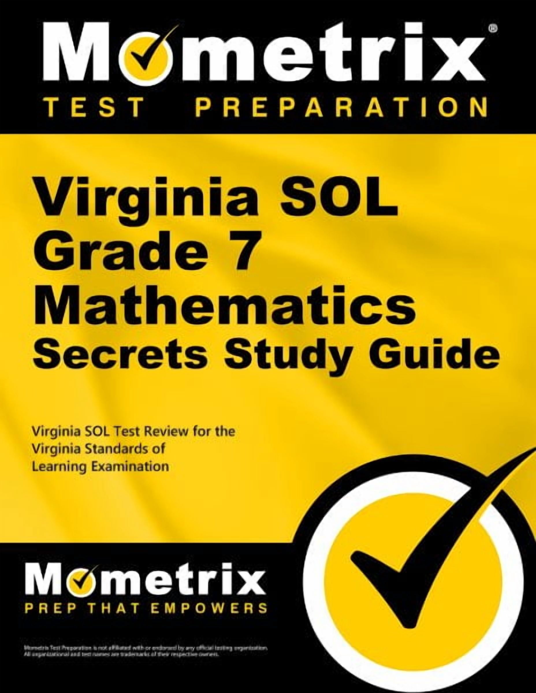 Virginia Sol Grade 7 Mathematics Secrets Study Guide : Virginia Sol ...