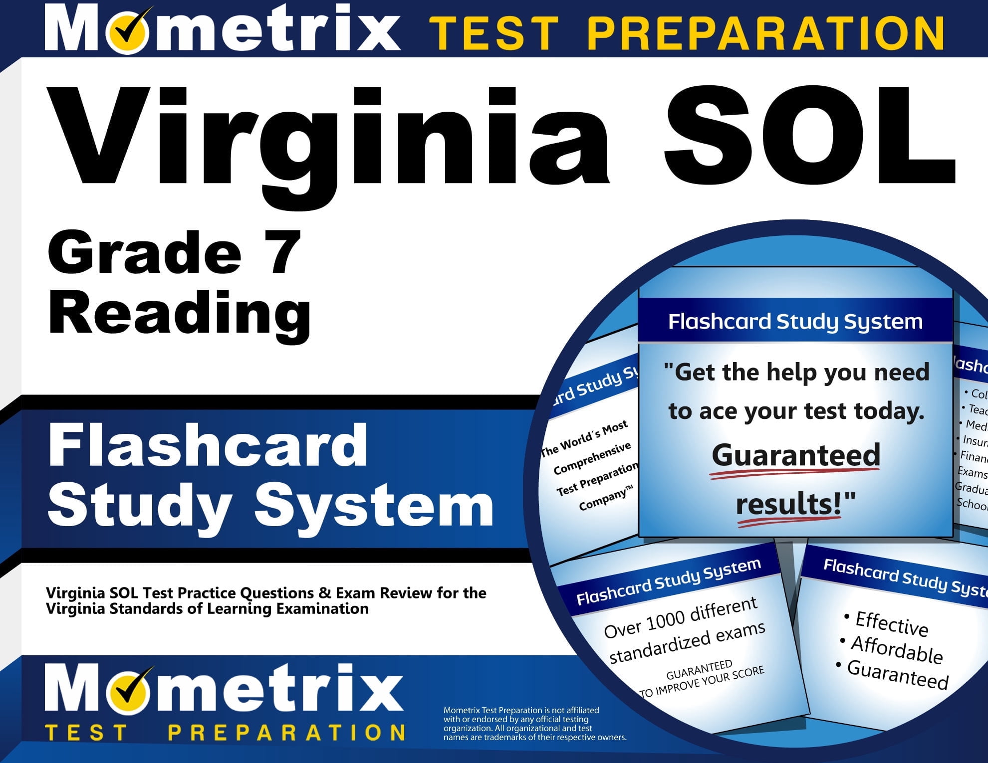 Virginia Sol Grade 7 Reading Flashcard Study System : Virginia Sol Test ...