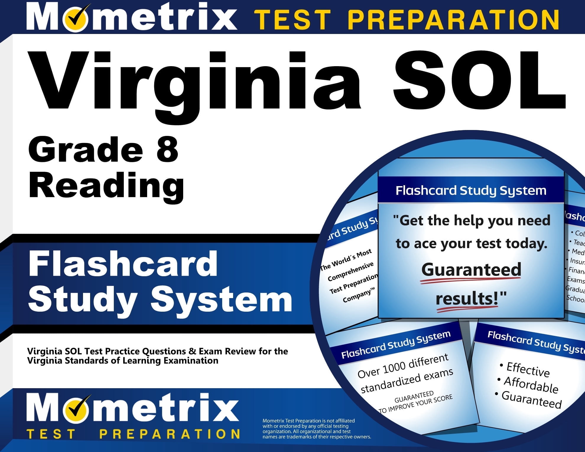 Virginia Sol Grade 8 Reading Flashcard Study System : Virginia Sol Test ...