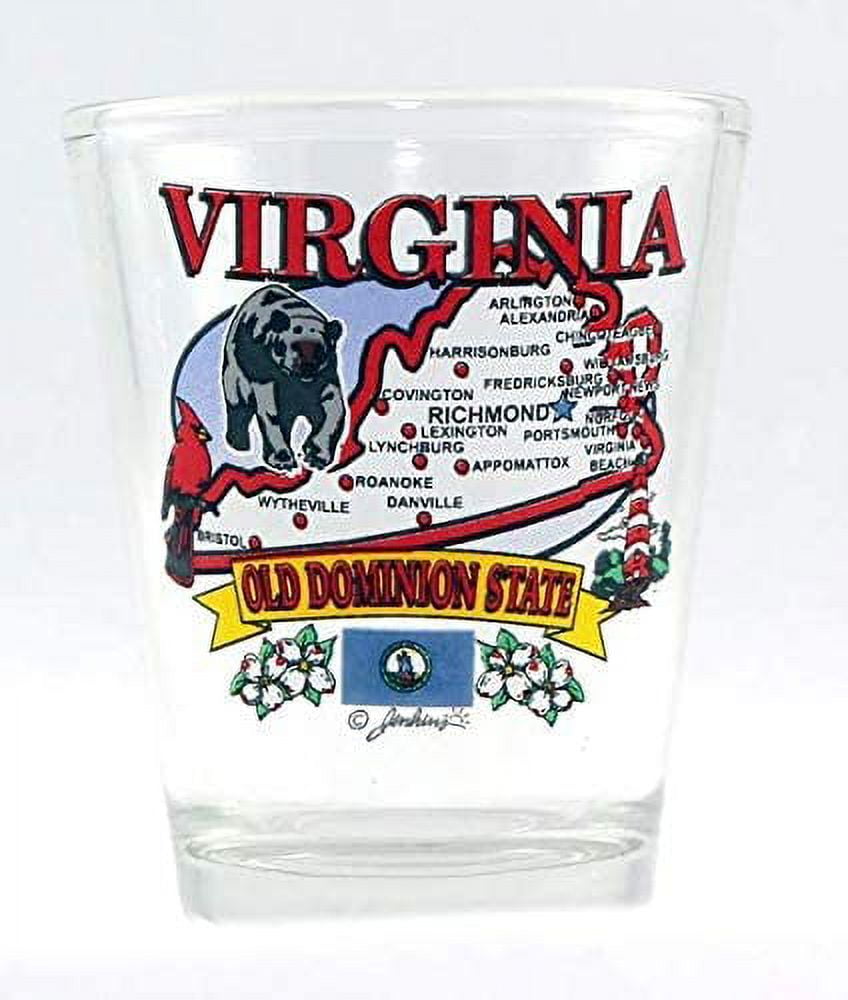 Virginia State Elements Map Shot Glass - Walmart.com