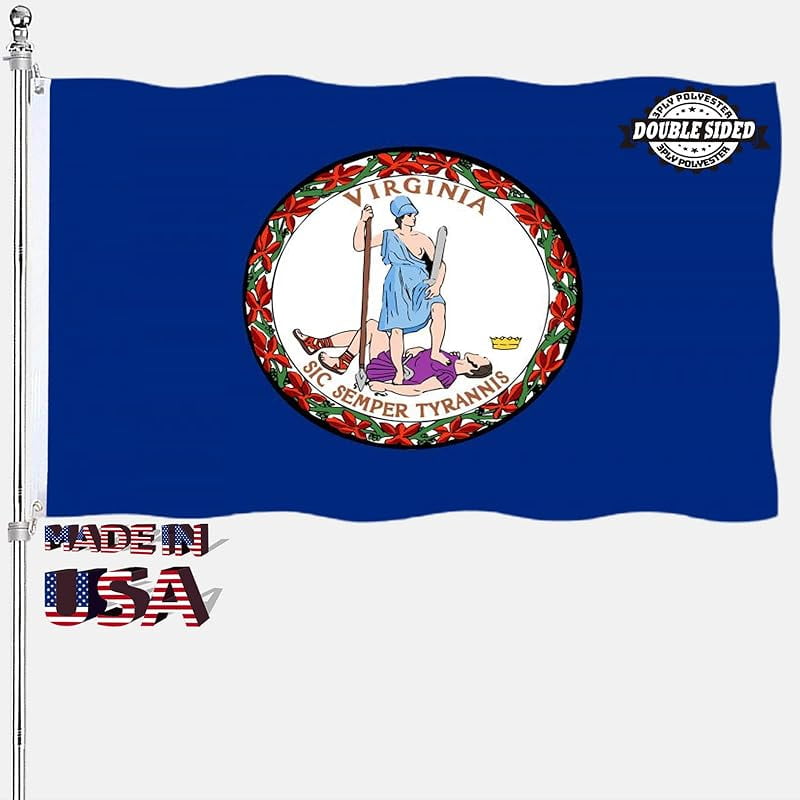 Virginia State Flag 3x5 Double Sided VA Flags Outdoor Heavy Duty 3 Ply ...