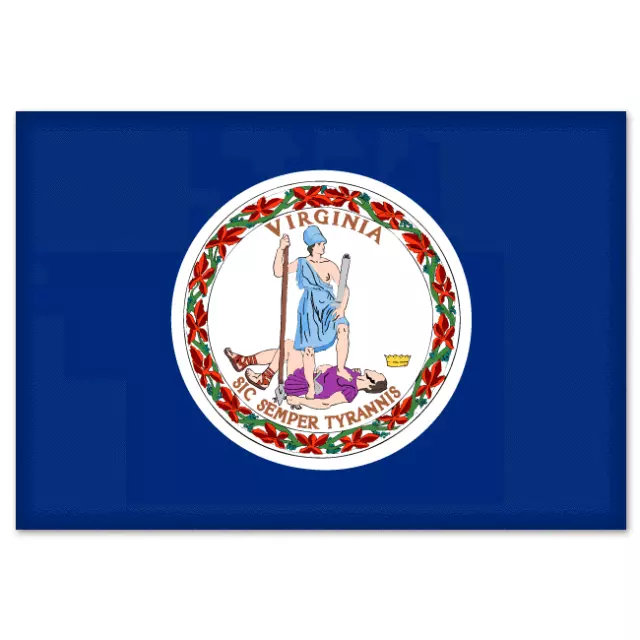 Virginia State Flag Sticker Phone Decal Water Bottle Stickers Car ...