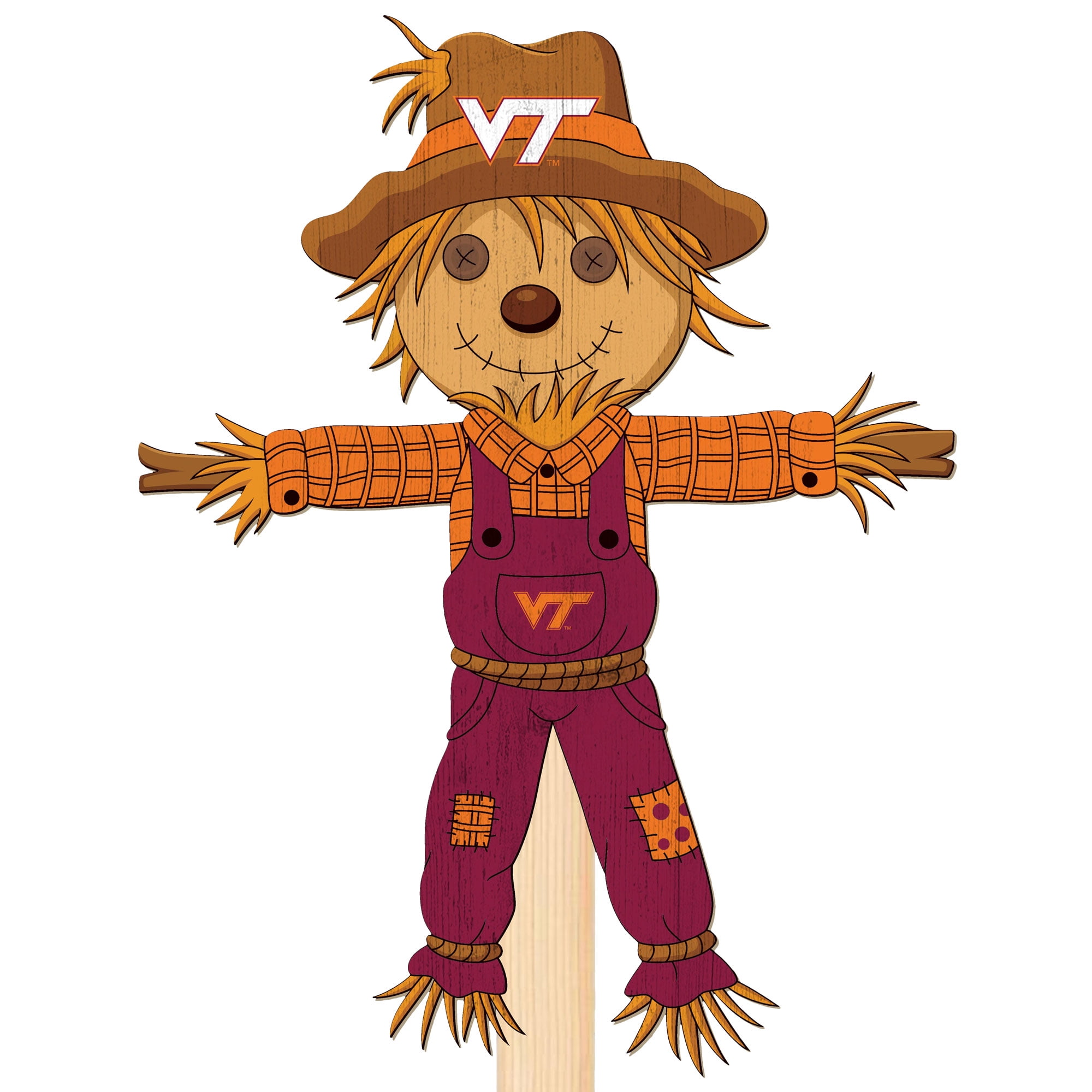 Virginia Tech Hokies 12" Scarecrow Yard Stake - Walmart.com