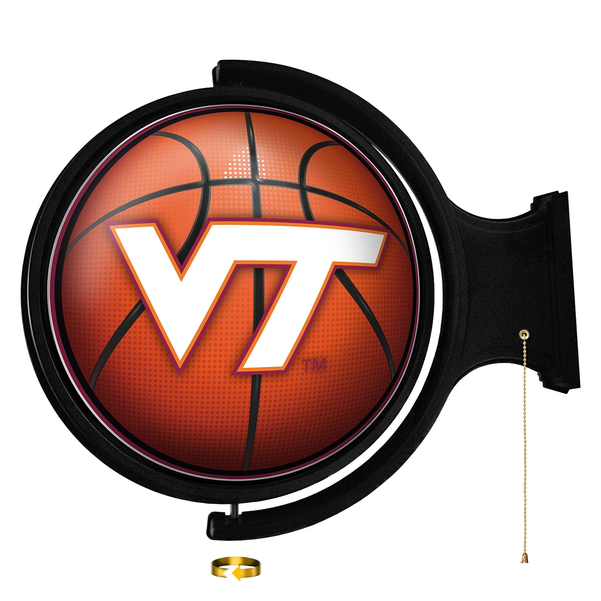 Virginia Tech Hokies Basketball 21'' x 23'' Rotating Lighted Wall Sign ...