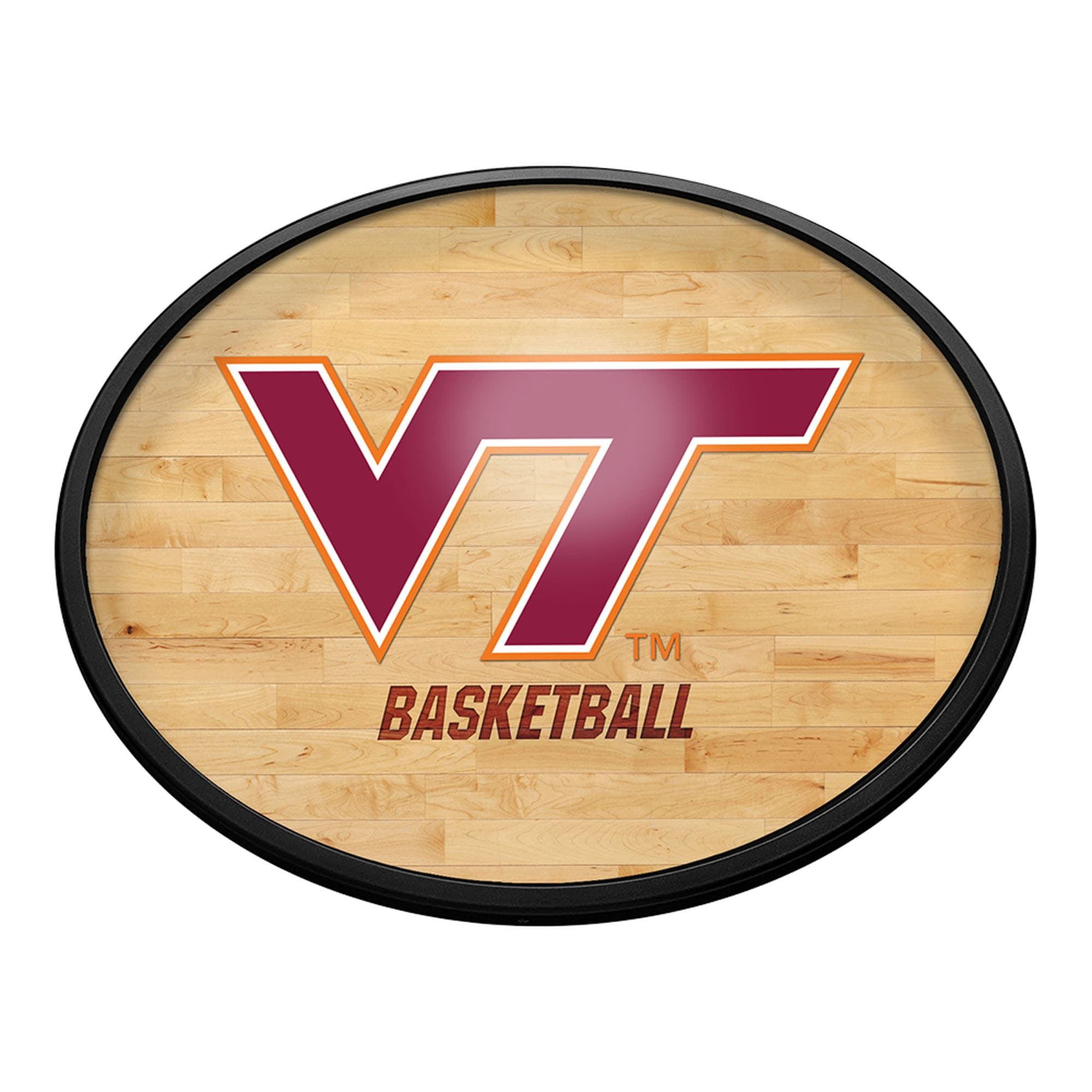 Virginia Tech Hokies 18'' x 14'' Basketball Slimline Illuminated Wall ...