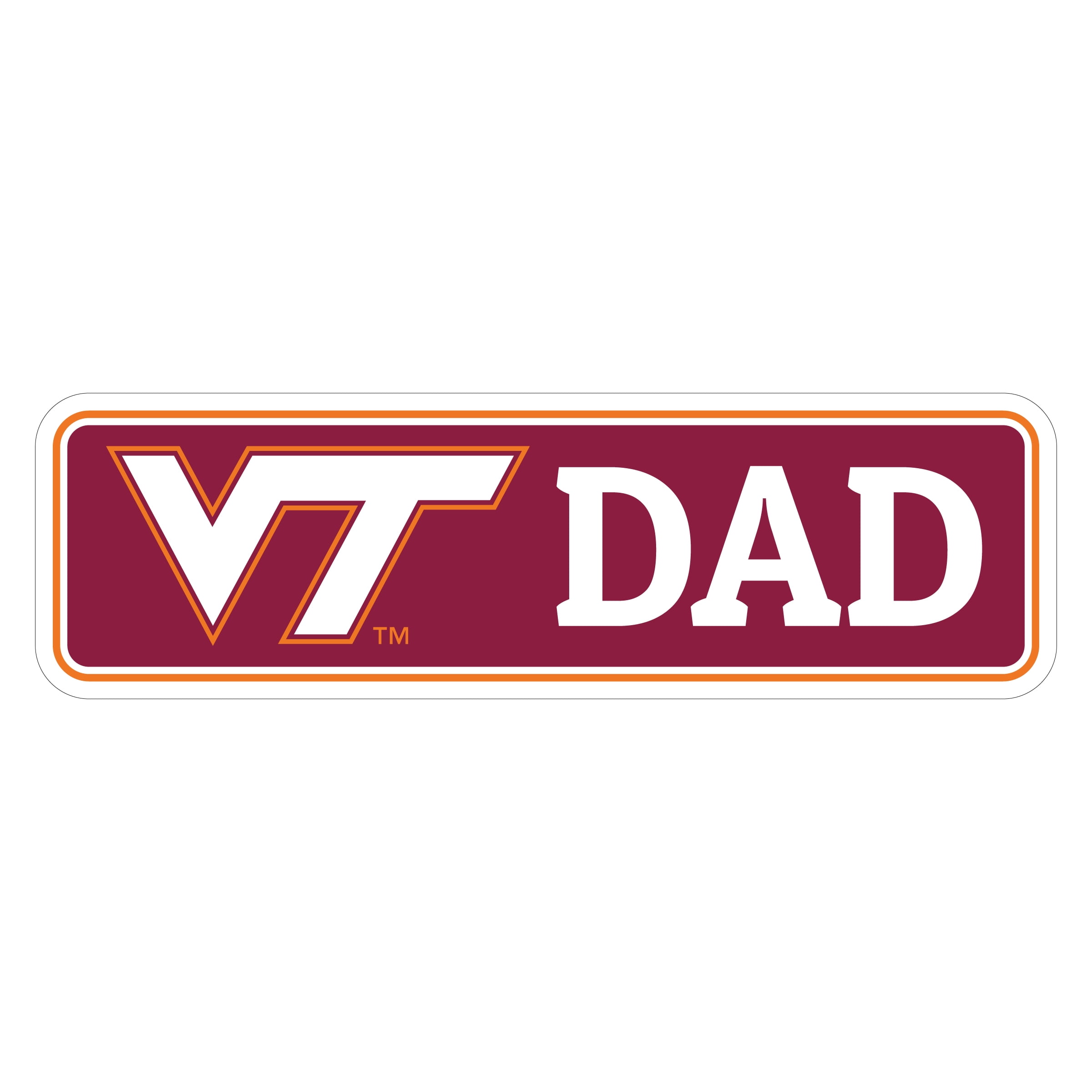 Virginia Tech Hokies Proud Dad Die Cut Decal Officially Licensed ...