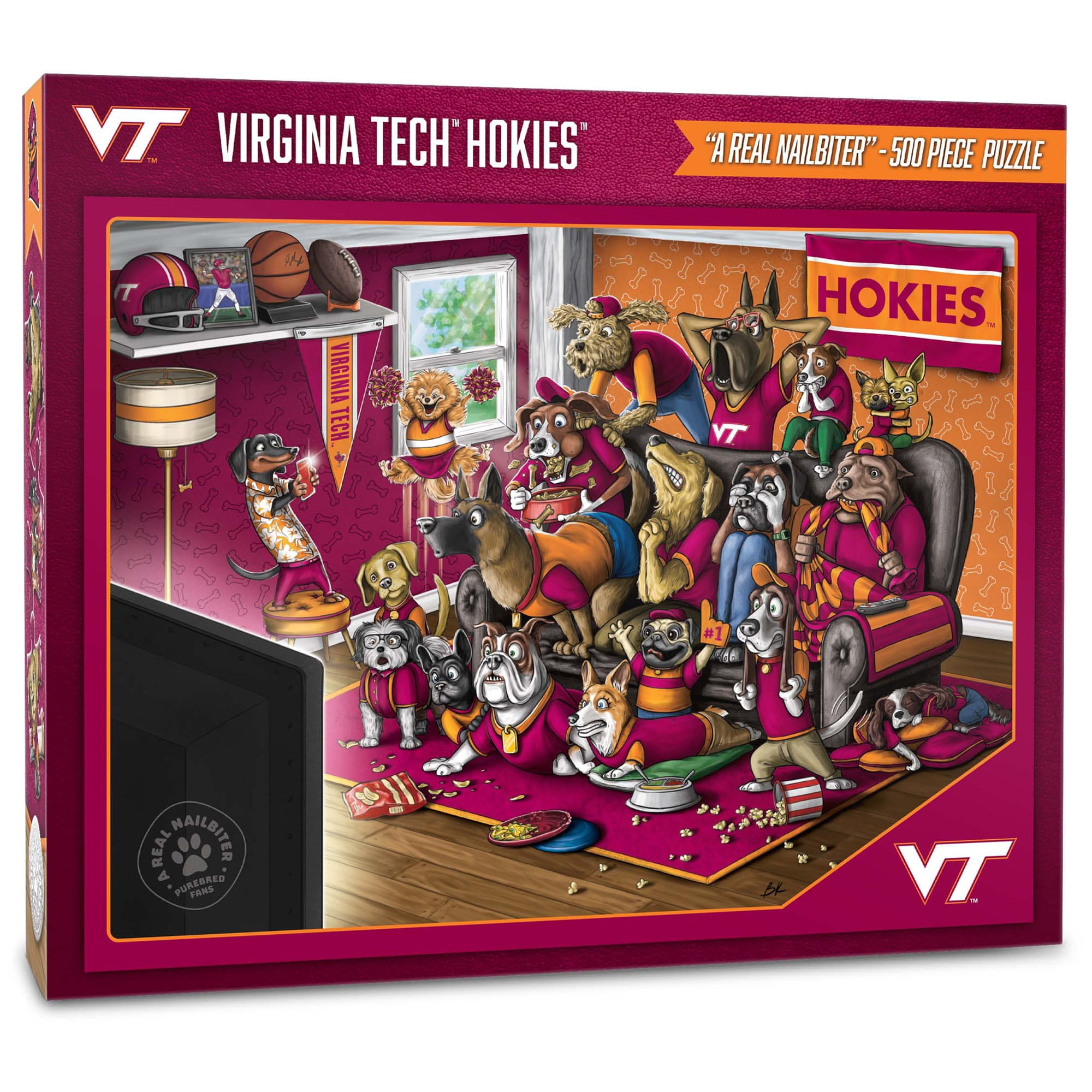 Virginia Tech Hokies Purebred Fans 18'' x 24'' A Real Nailbiter 500 ...
