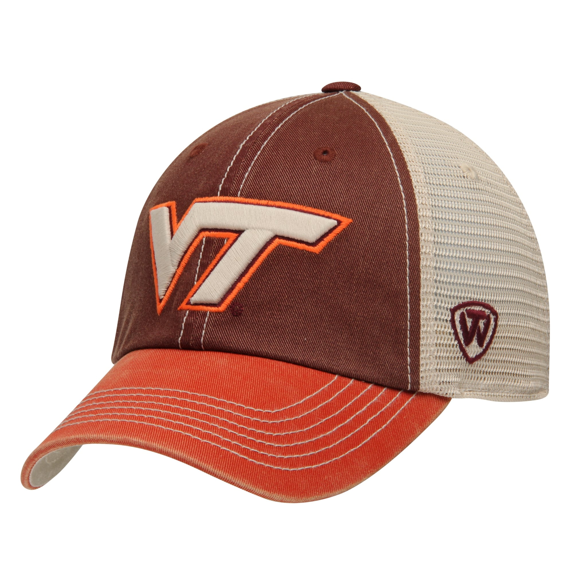 Virginia Tech Hokies Top of the World Offroad Trucker Adjustable Hat ...