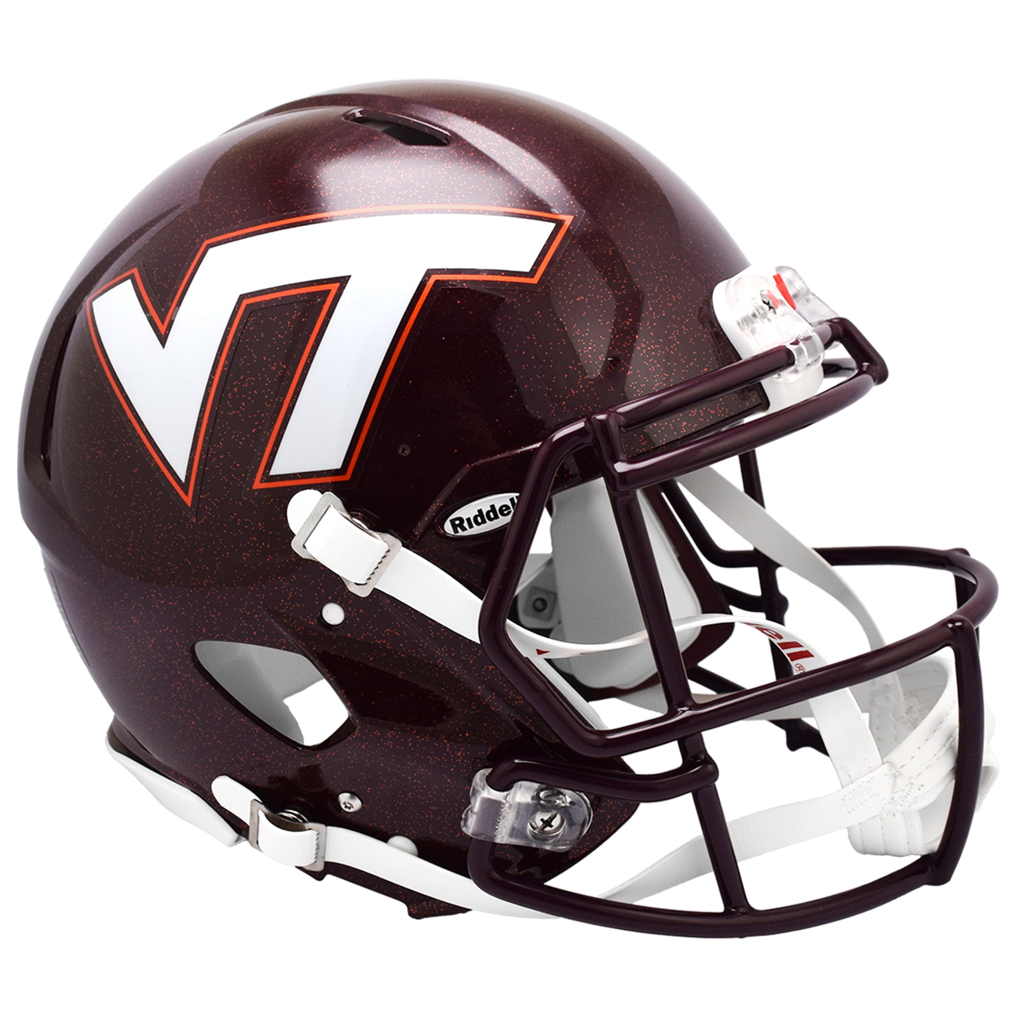 Virginia Tech Hokies Unsigned Riddell Maroon 2024 Speed Authentic ...