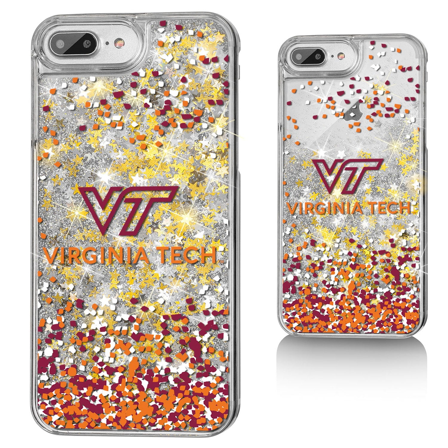 Virginia Tech Hokies iPhone Glitter Confetti Design Case - Walmart.com