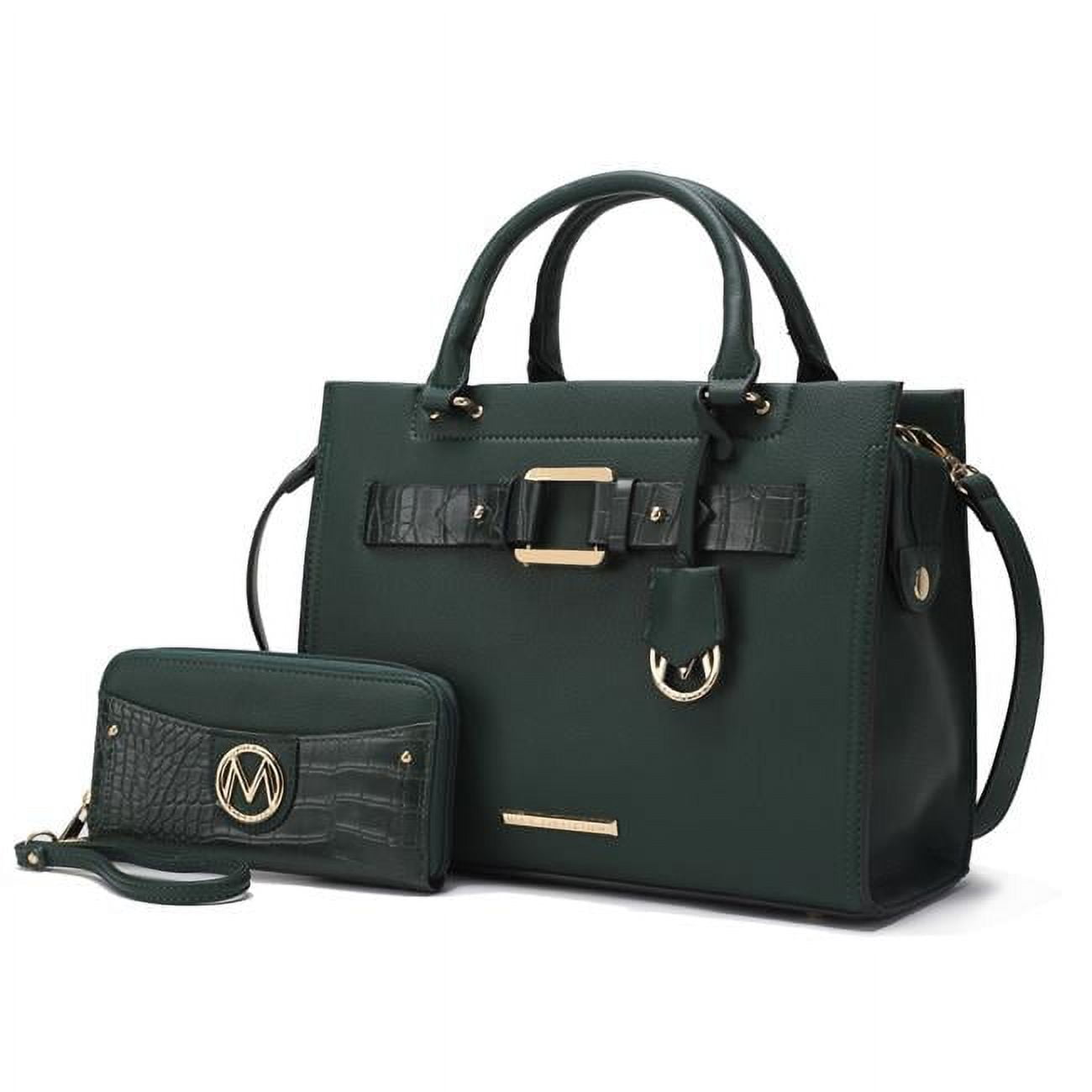 Virginia Vegan Leather Women's Tote Handbag with Wallet 2 pcs - Walmart.com