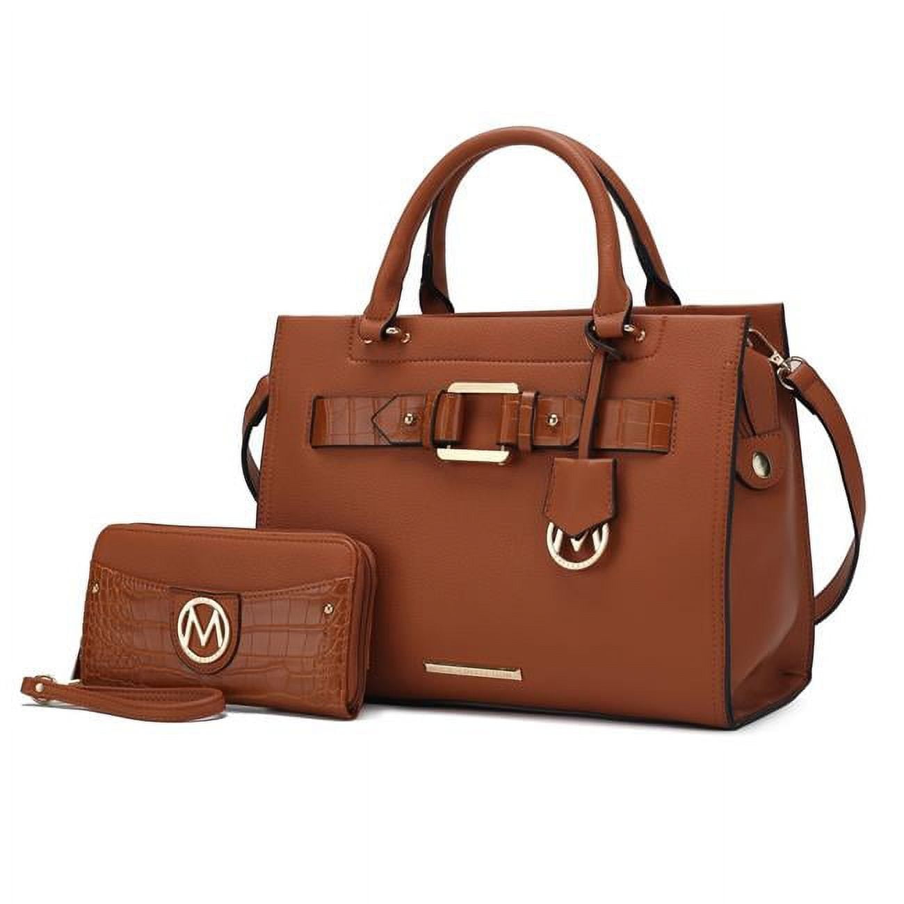 Virginia Vegan Leather Women's Tote Handbag with Wallet 2 pcs - Walmart.com