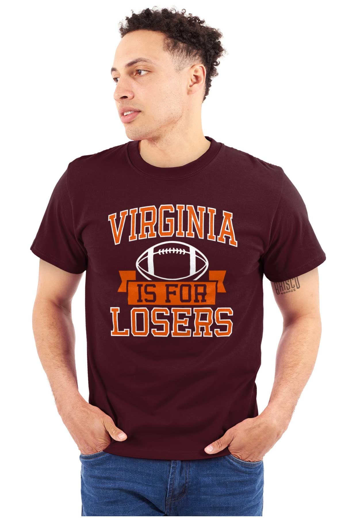 Virginia for Losers Funny Rivalry Men's Graphic T Shirt Tees Brisco ...