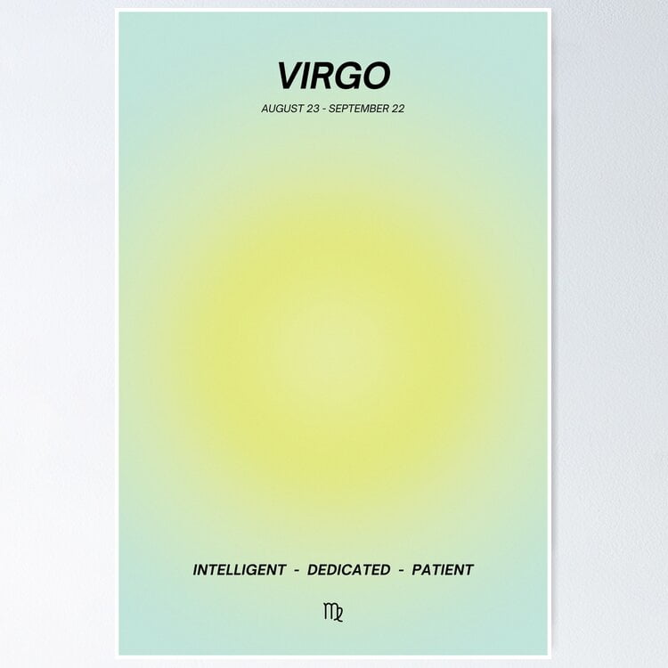 Virgo Astrology Zodiac Sign Aura UNFRAMED Poster, 24x36 - Walmart.com