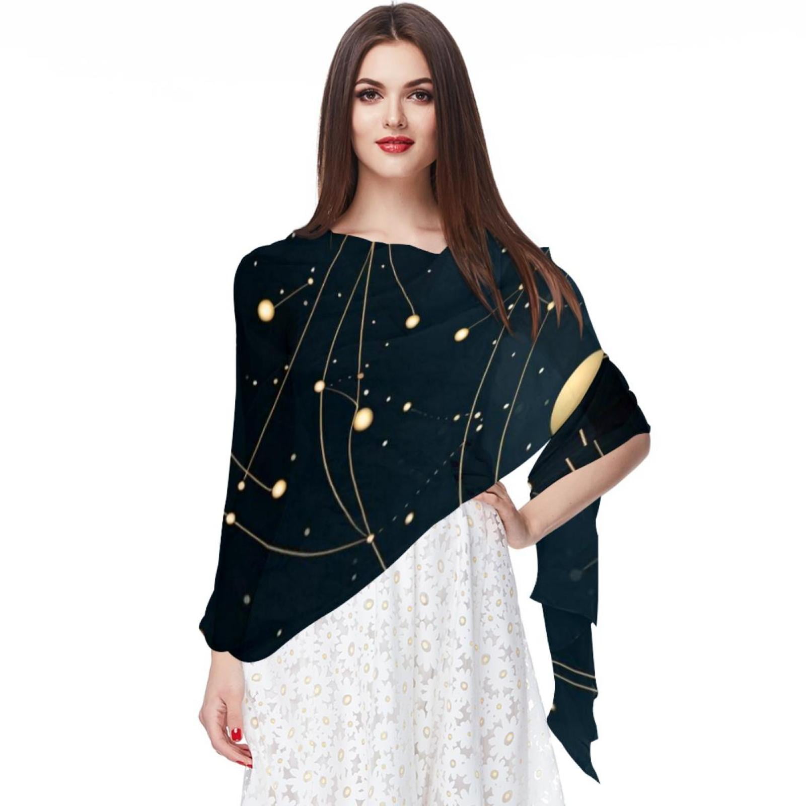 Virgo Constellation Chic Translucent Chiffon Hair Scarf Light ...