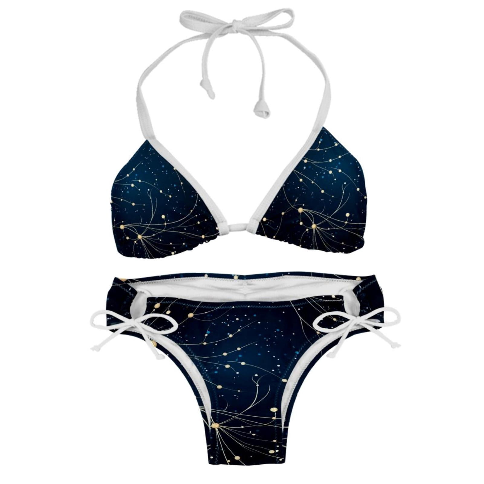 Virgo Constellation Detachable Sponge Adjustable Strap Bikini Set ...