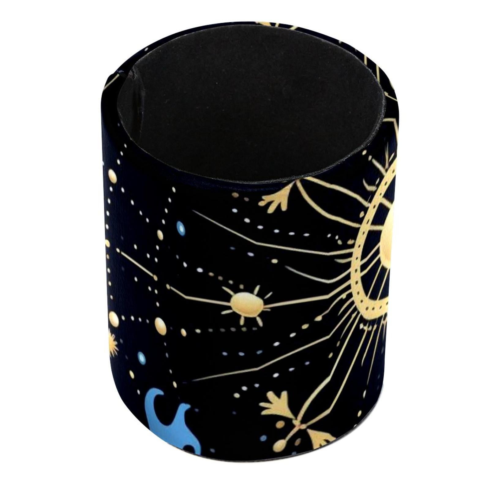 Virgo Constellation PVC Leather Cylinder Pen Holder with Flannel Lining ...