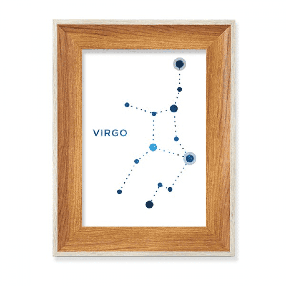 Virgo Constellation Sign Zodiac Desktop Wooden Photo Frame Display ...