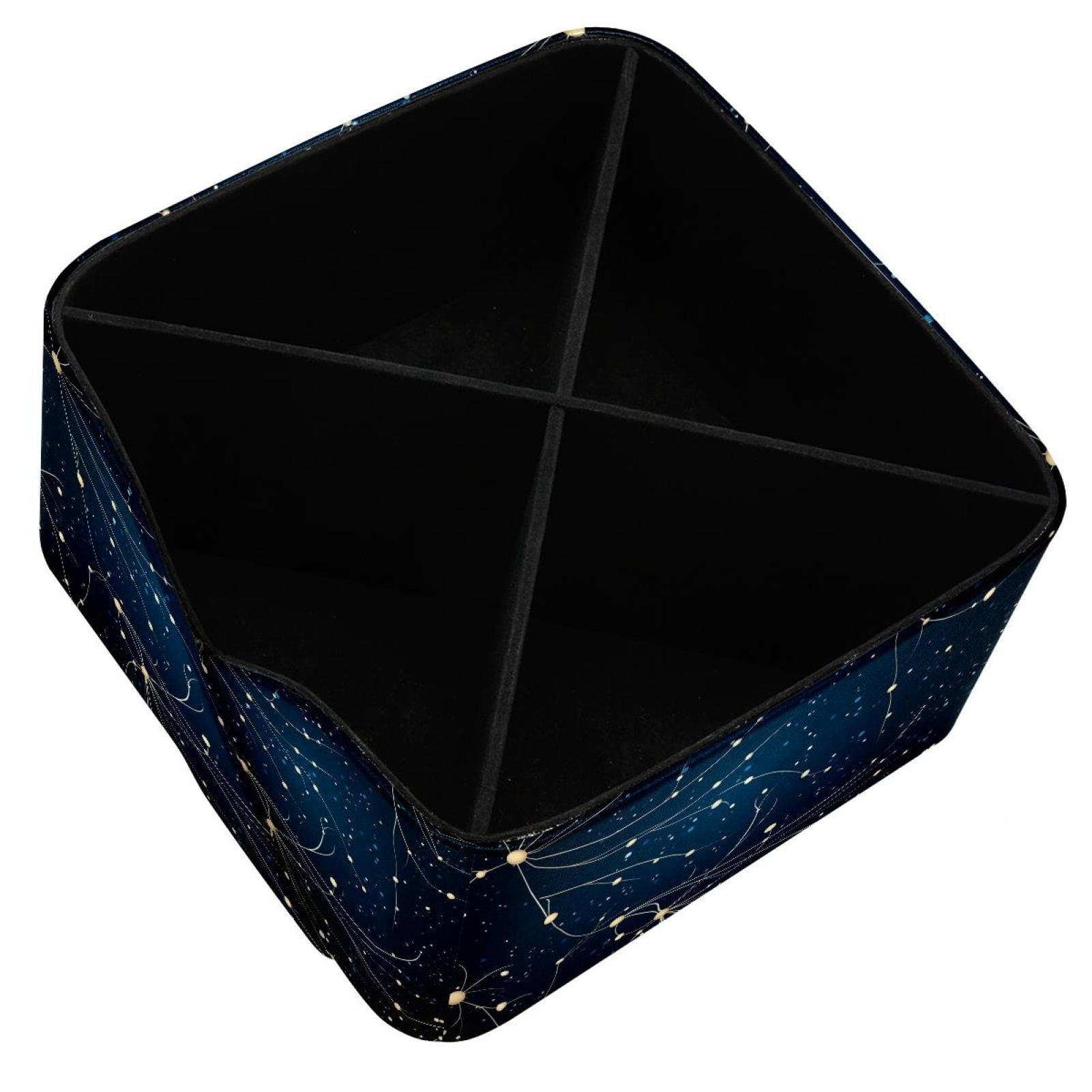 Virgo Constellation Square Pen Case with 4 Compartments, Removable ...