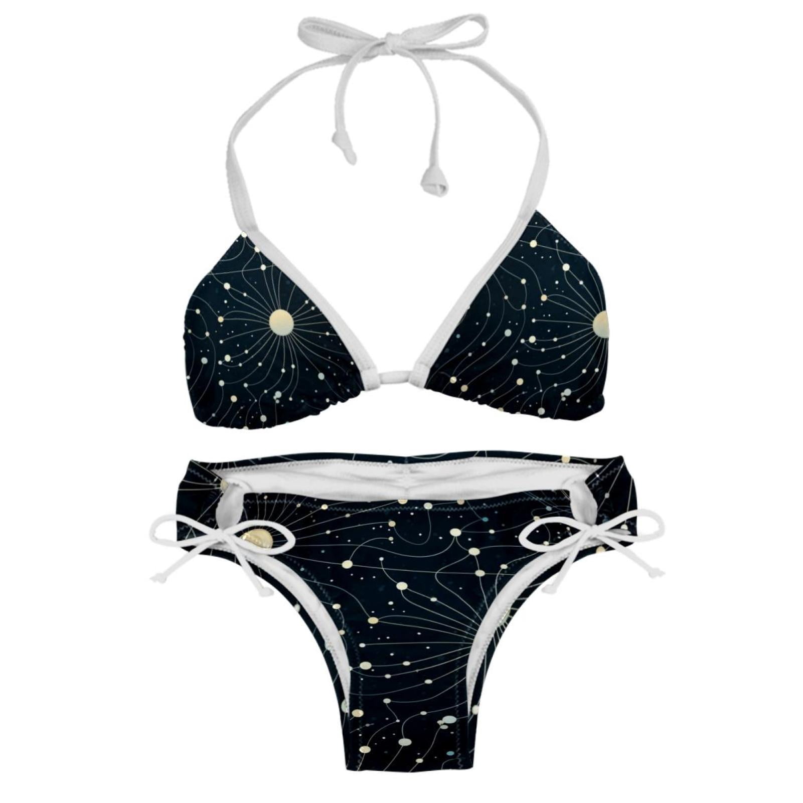 Virgo Constellation Women's Bikini Set with Detachable Sponge and ...