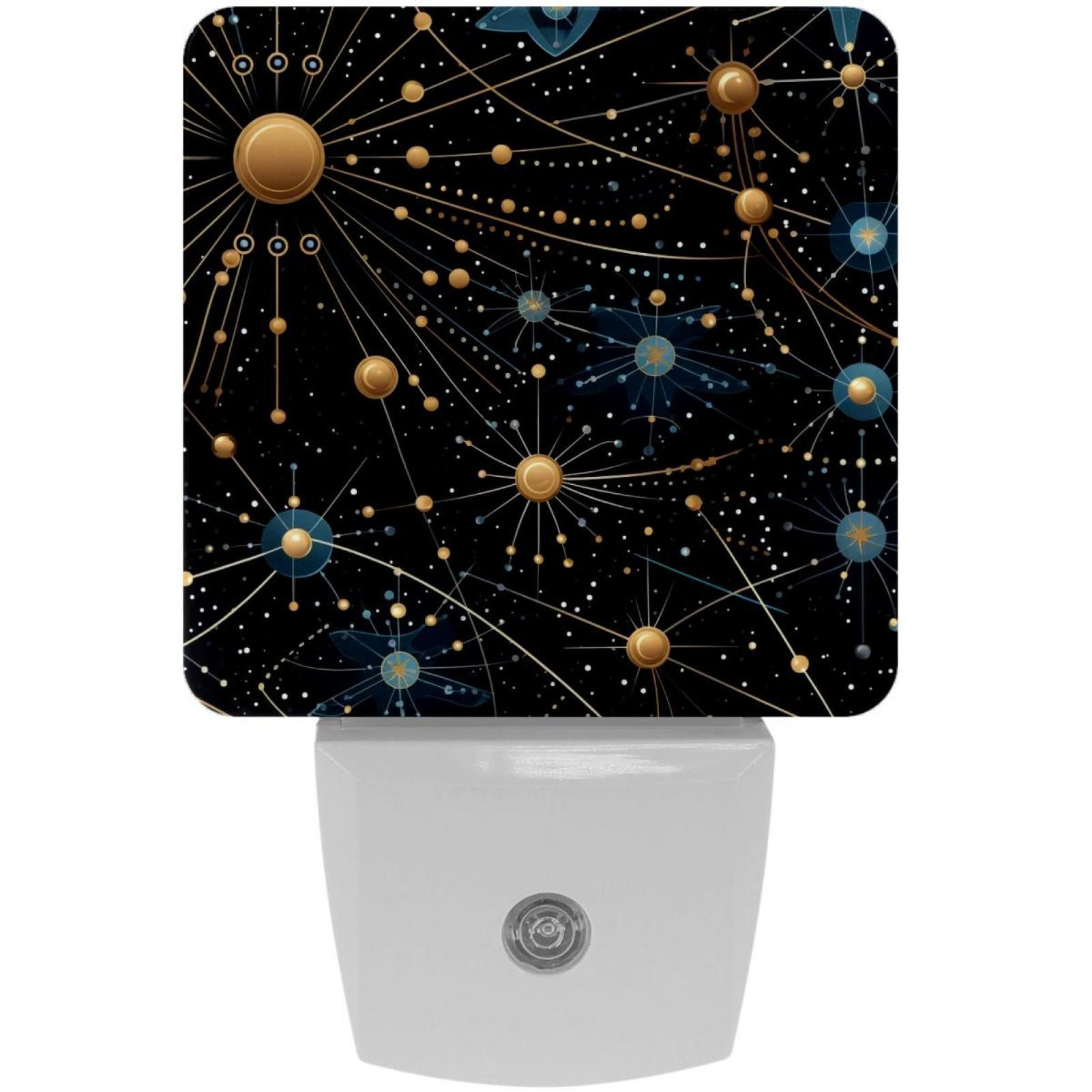 Virgo LED Square Night Lights - Energy Efficient Plug-in Wall Lamp with ...